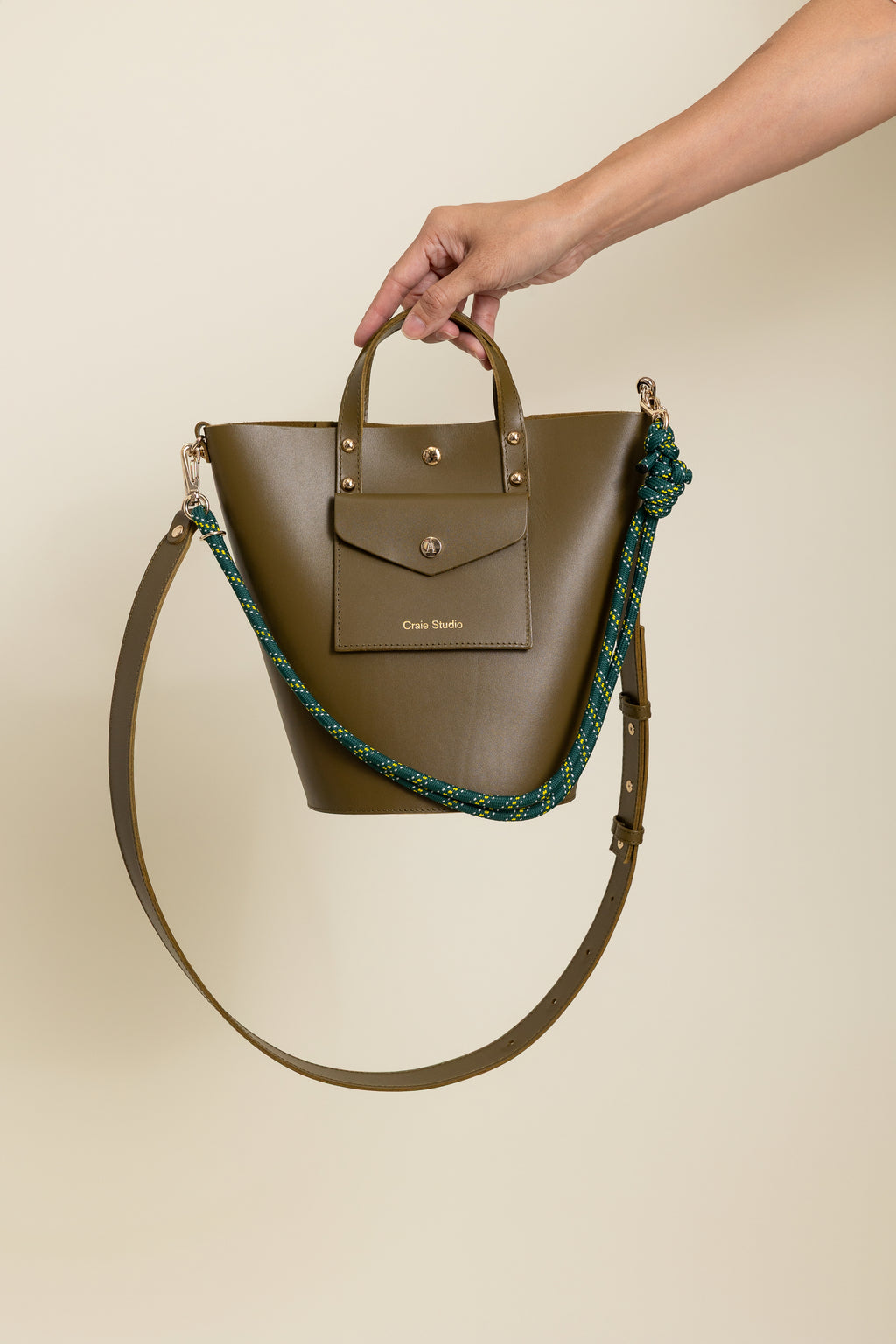 Notion Leather Tote | Khaki – Cadeau
