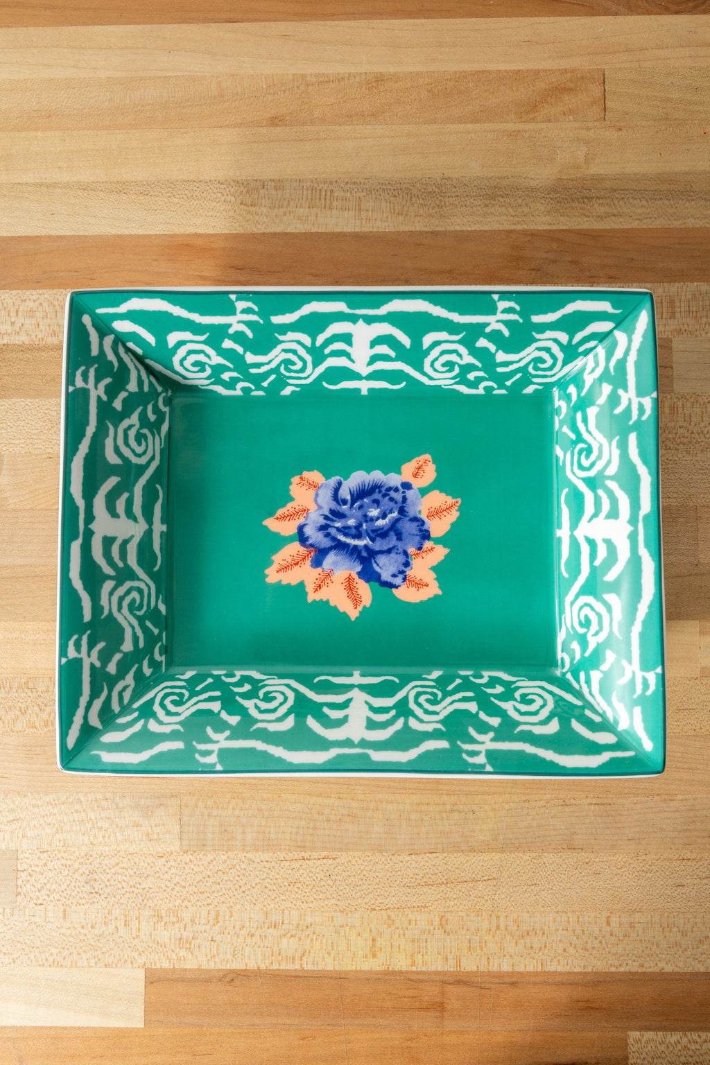 Lisa Corti Porcelain Charger Tray | Indian Tiger Veronese Cadeau